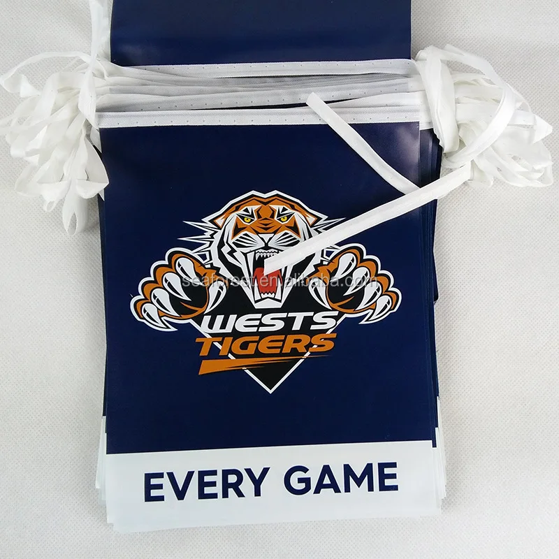 Custom Sublimation Plastic Triangle Bunting Flags Bar Shop Foot Club ...