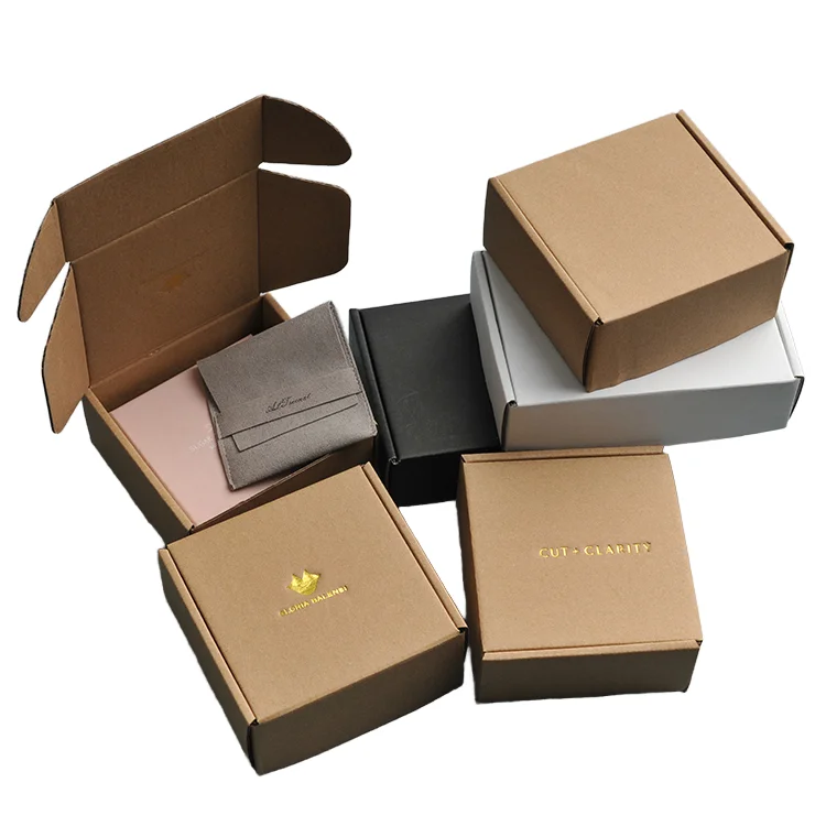 Wholesale Customization paper box jewelry packaging gift box custom logo accept mailing box