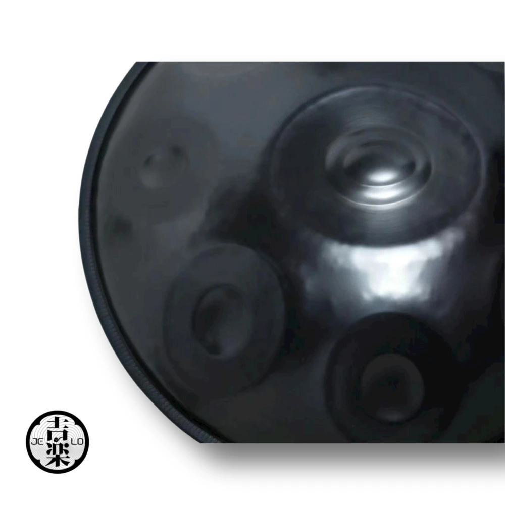 Jelo-zn-5 Black Nitrided Steel Handpan10 Notes D Minor Hand Pan Drum ...