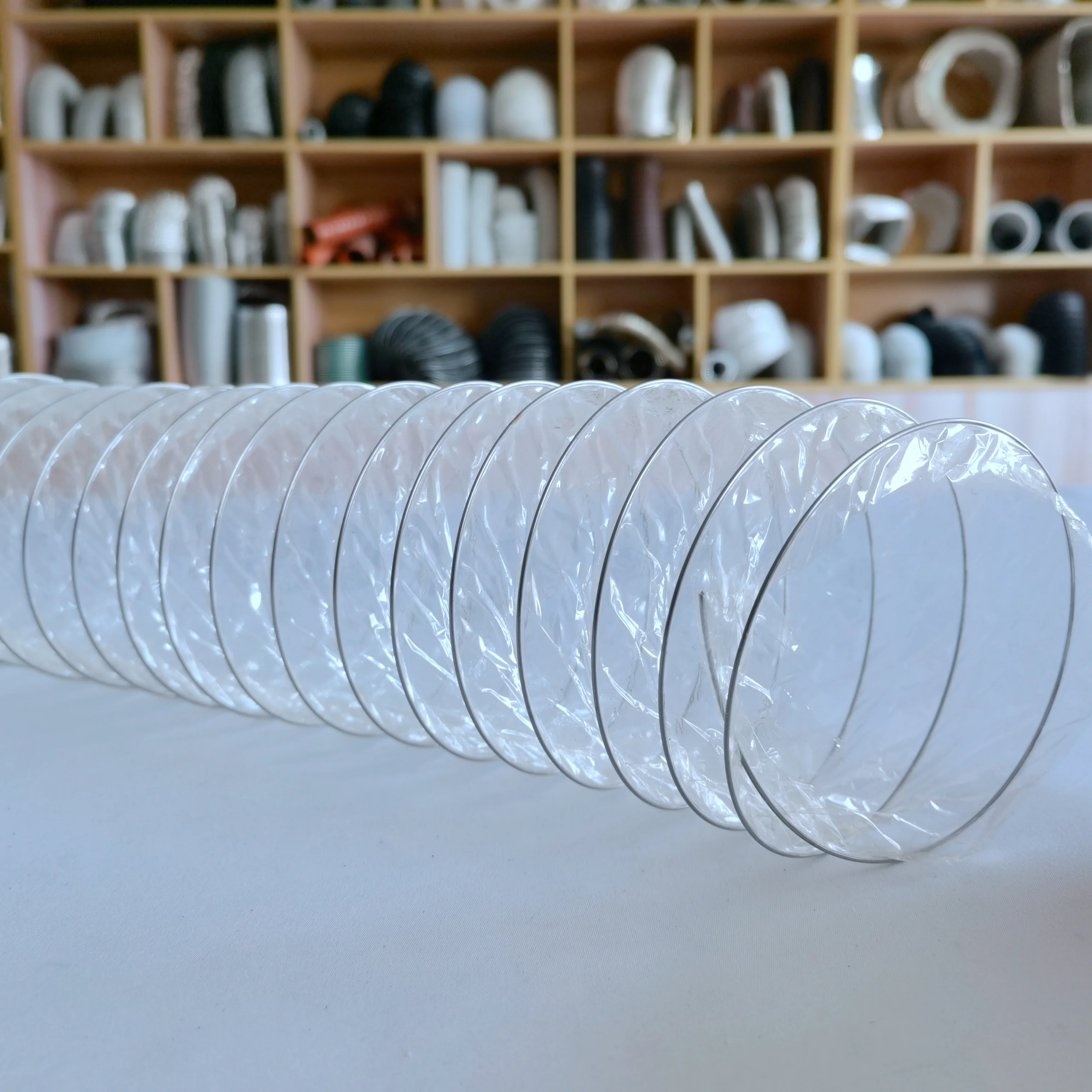 Flexible Transparent Plastic Helix Air Ducting - Buy Flexible Plastic ...