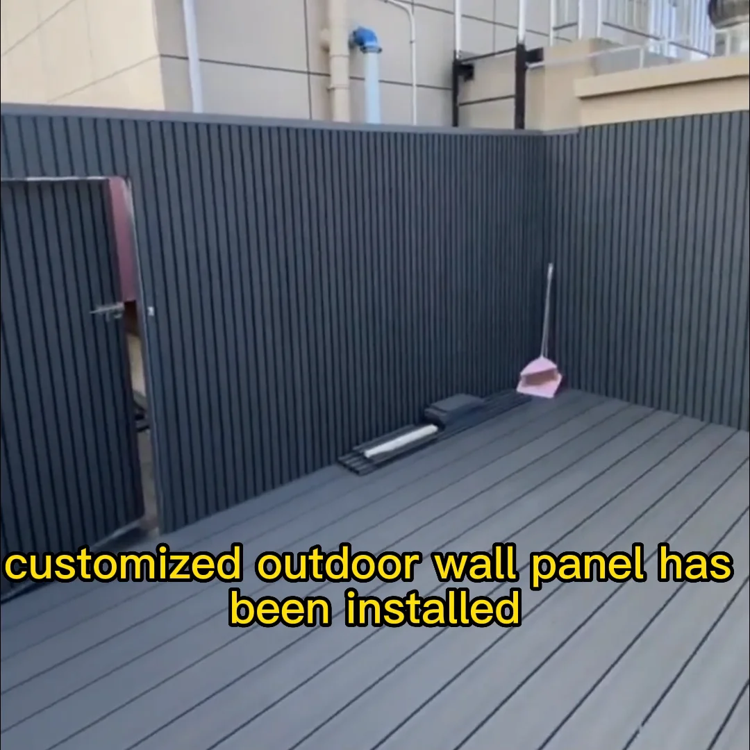 Source Manufacturer Outdoor Wpc Wall Panel Courtyard Fence Decoration ...