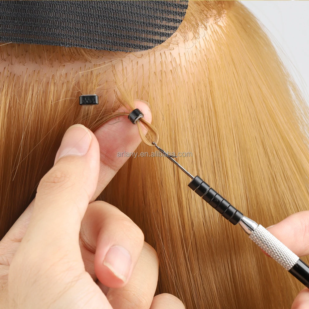 Custom Hair Extension Holder Display Rack Linkage Micro Ring Beads Hair ...