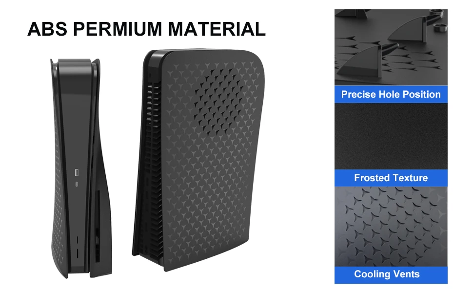 Honcam Ps5 Shell Case Custom Faceplate Console Replacement Plates Cover