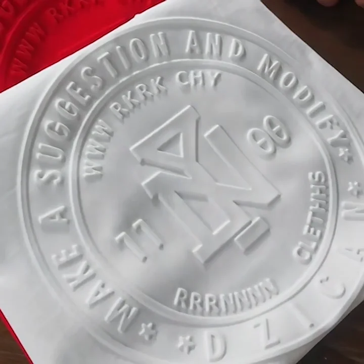 Custom Unisex Men 3d Print Logo Graphic T Shirts Embossed T-shirt ...