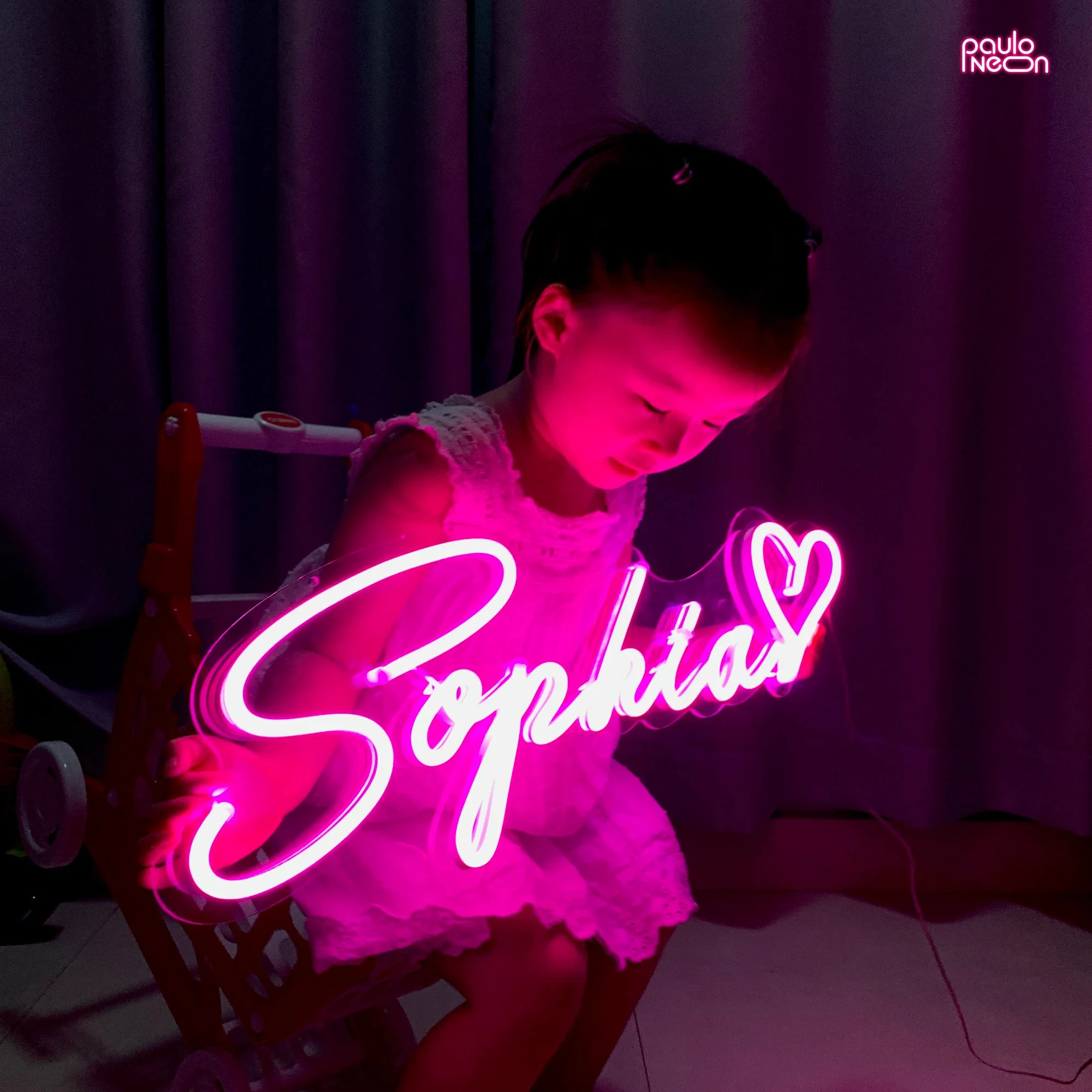 Neon Signs Acrylic Logo Led Neon Lights Letter Wedding Party Bedroom ...