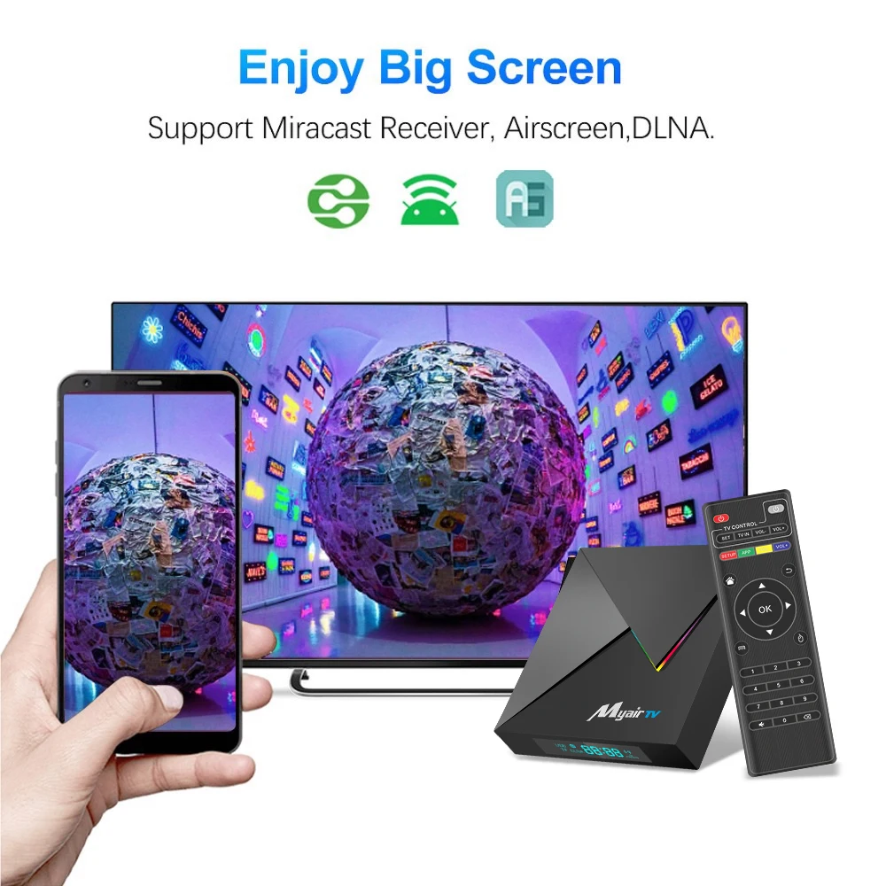 Amlogic S905x3 Best Chipset Iptv Atv Smart Box With Bt Voice Remote Android 9/10/11 Os Big ...