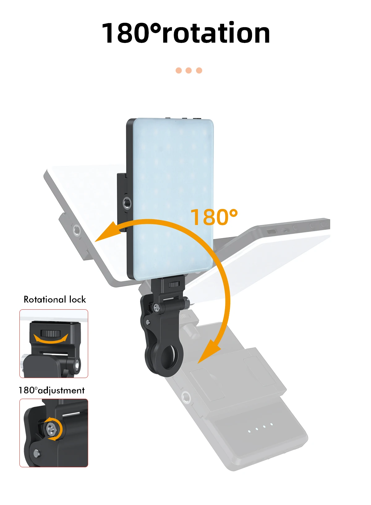 Factory Supply Portable Mini Clip On Fill Light Mobile Phone Selfie ...