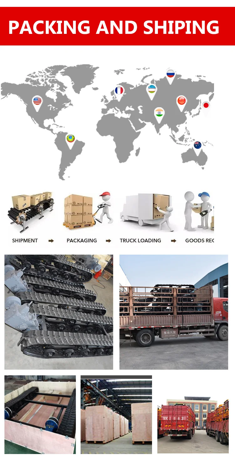 Custom Deere Tractor Triangle Track 700mm Wide Track Chassis - Buy ...