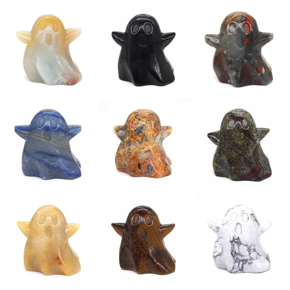 High Quality Crystals Healing Stones Carved Halloween Stone Little ...