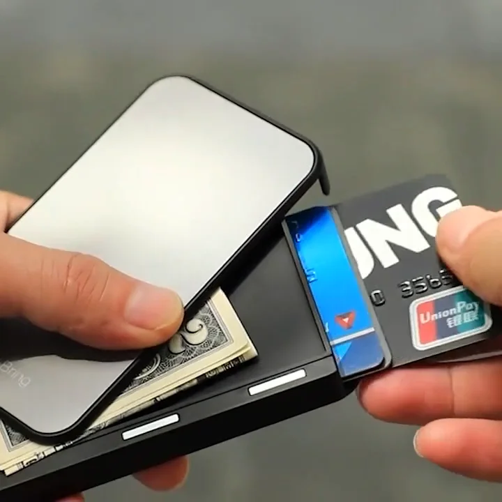 Slide Wallet Flip Credit Card Holder Wallet For Men And Women Slim ...