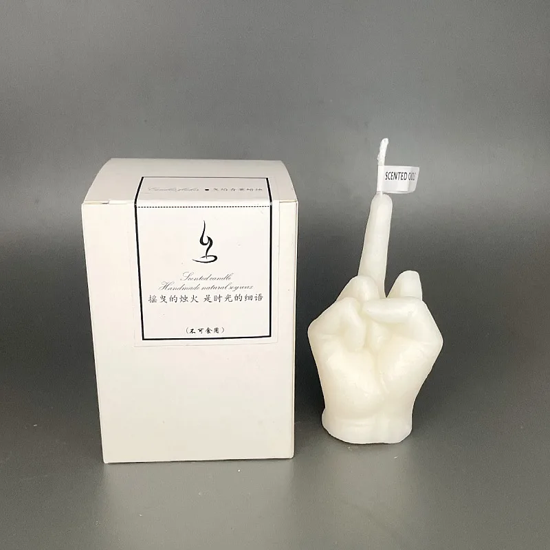 2024 Gdkk Funny Middle Finger Aromatherapy Candle Gift Ornaments Middle ...