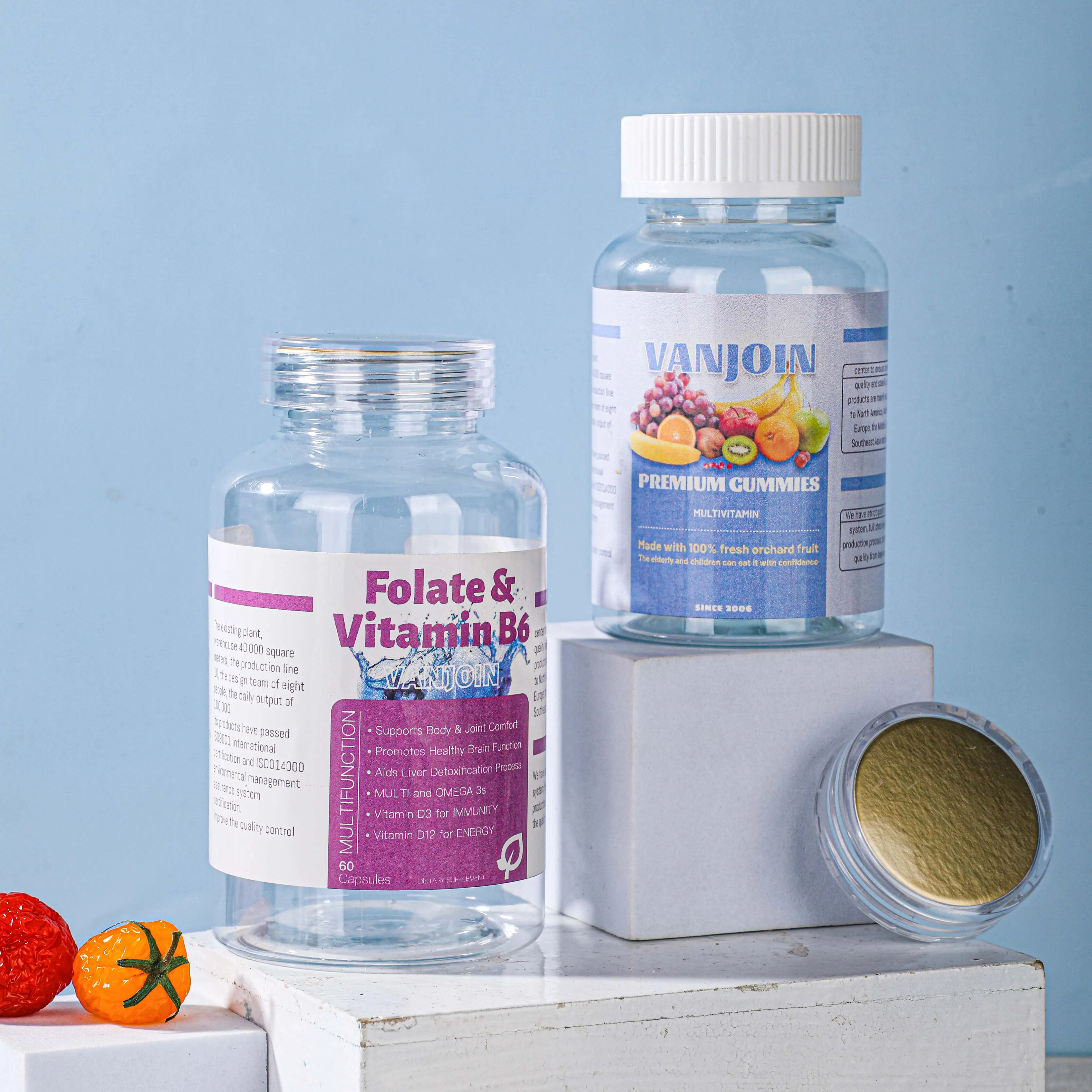 Cylindrical Bottle Capsule Pill Plastic Bottle Frosted Plastic Pill ...