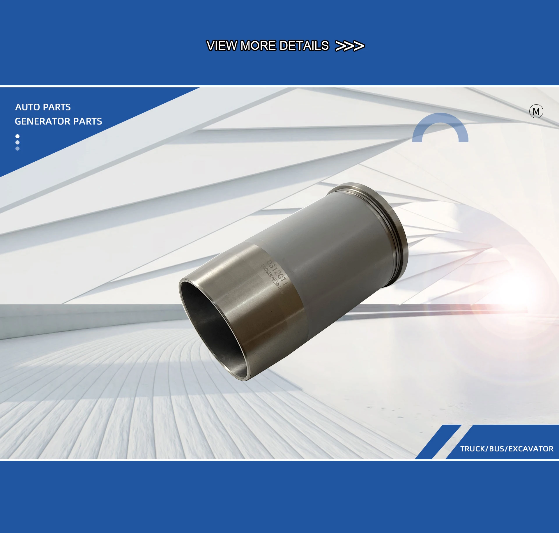 Daewoo Bus Truck Excavator Parts - Cylinder Liner 65.01201-0312