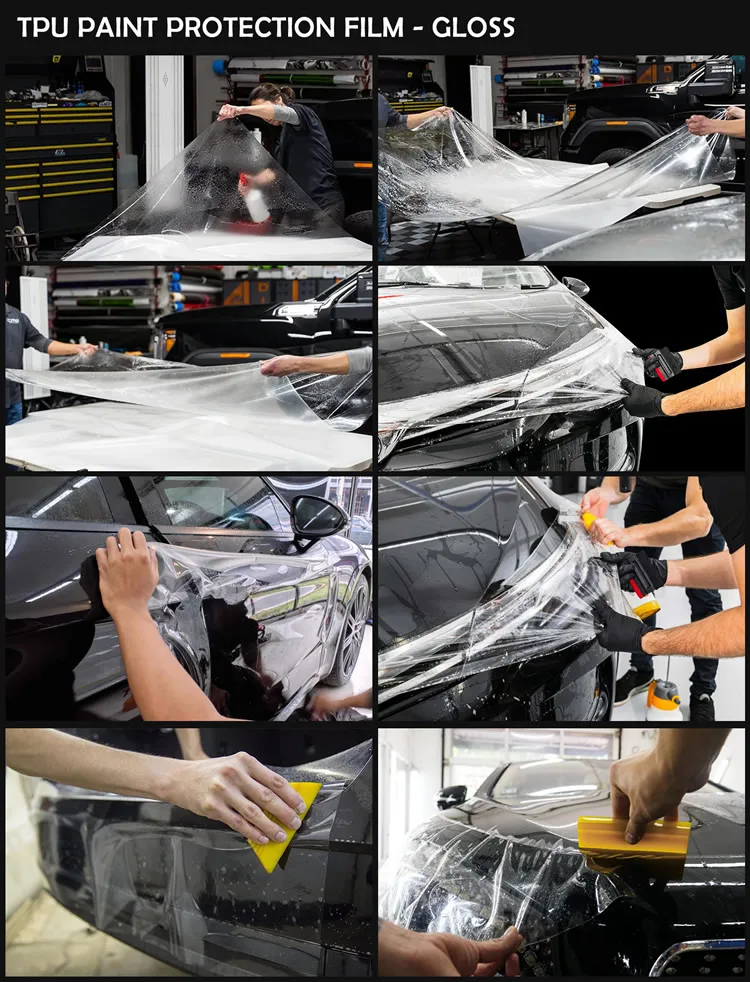 Wholesale Tanzanite Blue TPU Car Vinyl Wrap Self-Healing Anti-Scratch ...