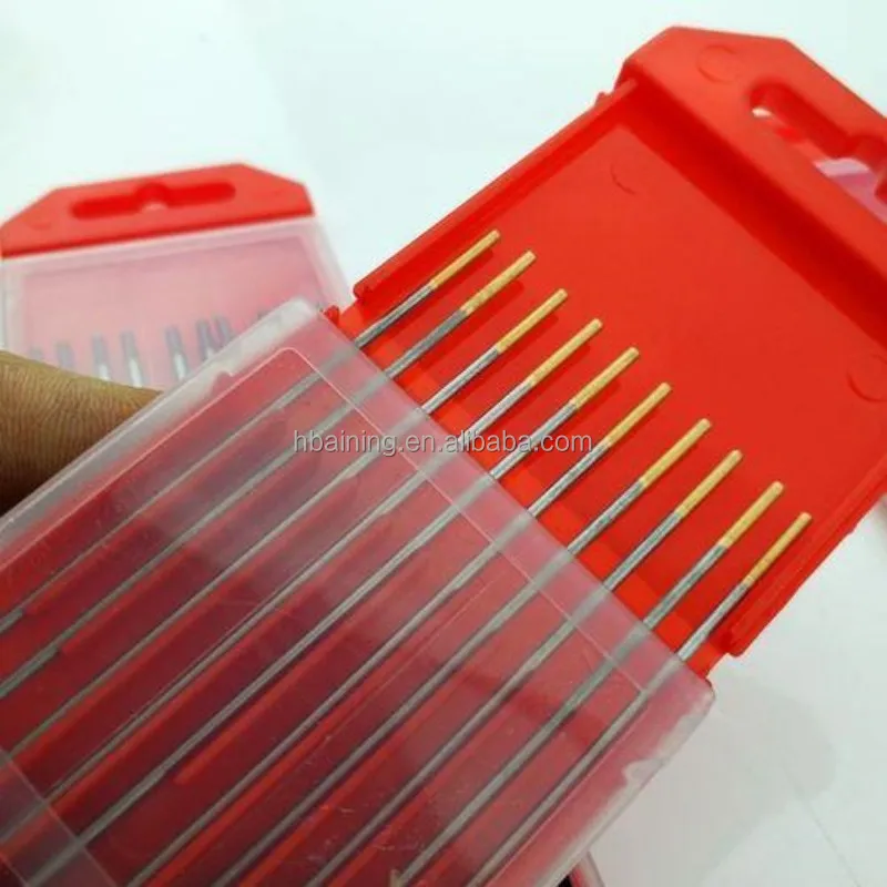 Grey Color Red Color Tungsten Electrodes - Pure Tungsten