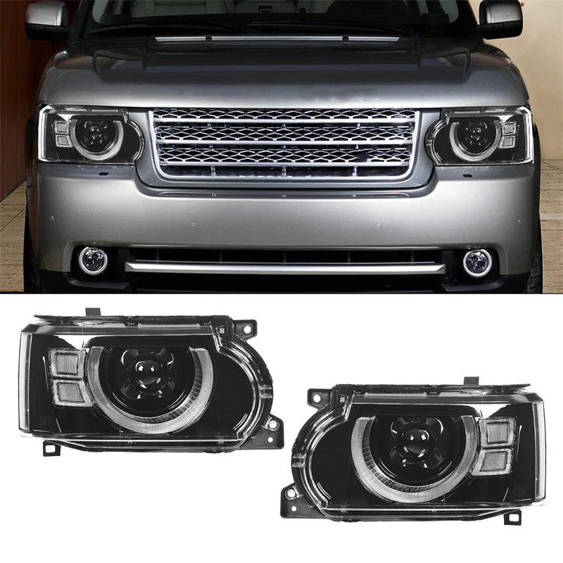 Car Facelift Light Defender Style Front Headlamp LED Headlight Assembly ...