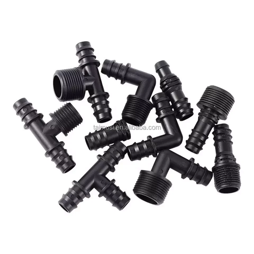 Garden Micro Drip Irrigation Plastic Water Pipe DN16 Hose Adapter 1/2 3 ...