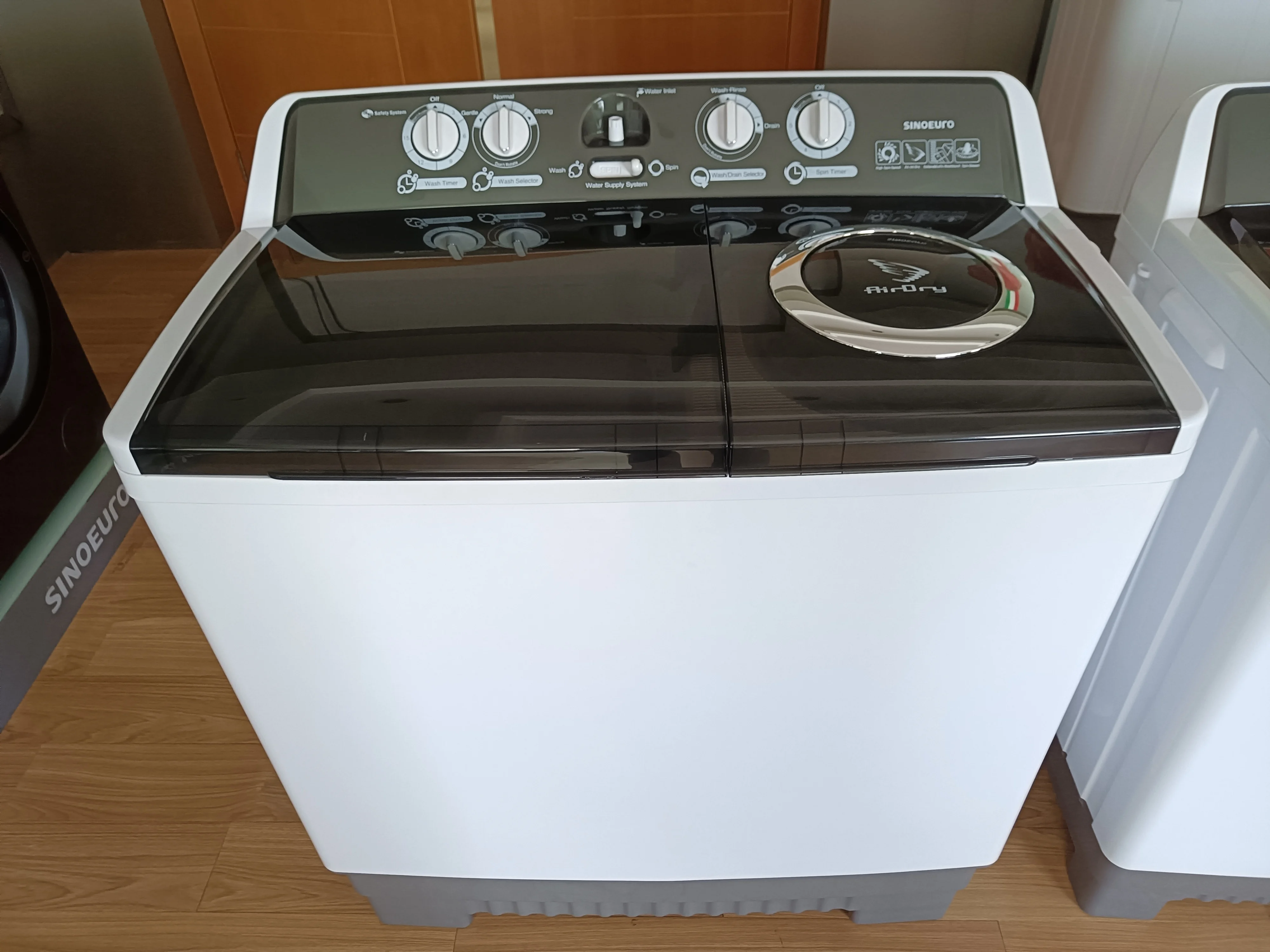 10kg Parallel Bar Double Barrel Semi-automatic Washing Machine ...