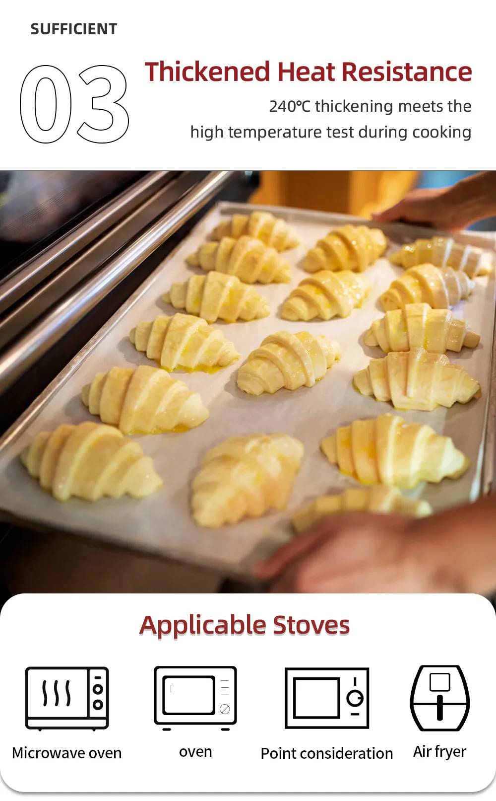 Manufacturer Custom Printed Logo Non Stick Baking Paper Roll 45cm ...