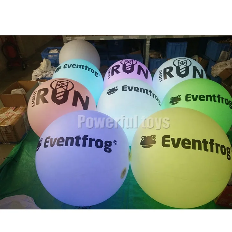 Neon-glo Light Up Led Pvc Cartoon Inflatable Bumper Ball Outdoor Beach ...