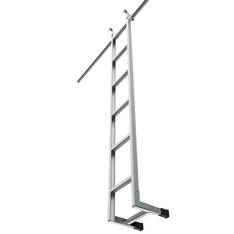 Aluminum "l" Shaped One-sided Straight Ladder For Hanging On Pipes ...