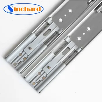 Heavy Duty Telescopic Drawer Slide 53mm Soft Closing Triple Extension ...