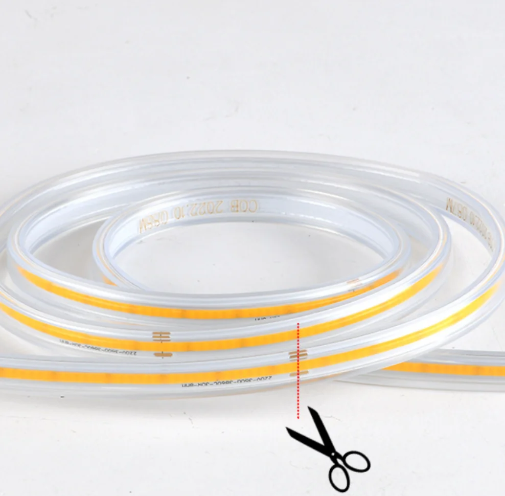 Ip65 High Brightness 100meter Waterproof Ip65 Cob Strip 288led 220v ...