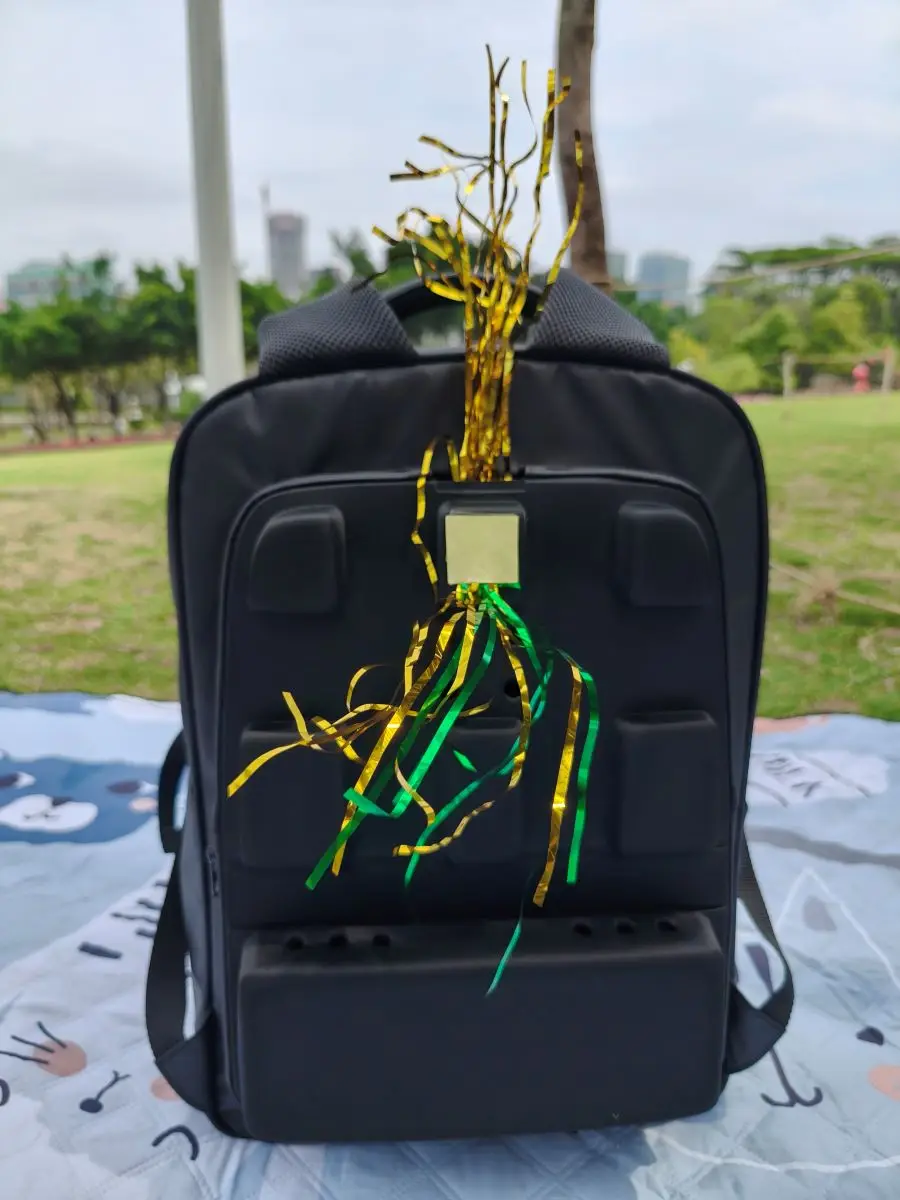 Men Waterproof Travel Fan Backpack Cooling Fan Bag Large Capacity ...