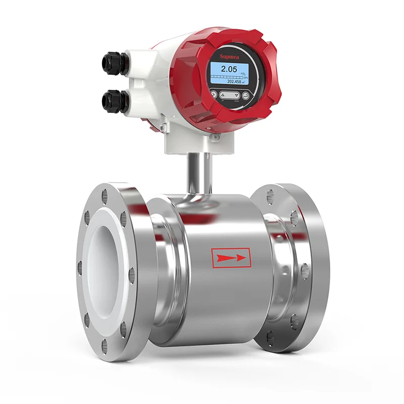 China Dn100 Dn150 Electromagnetic Flowmeter Rs485 Sea Water Digital ...