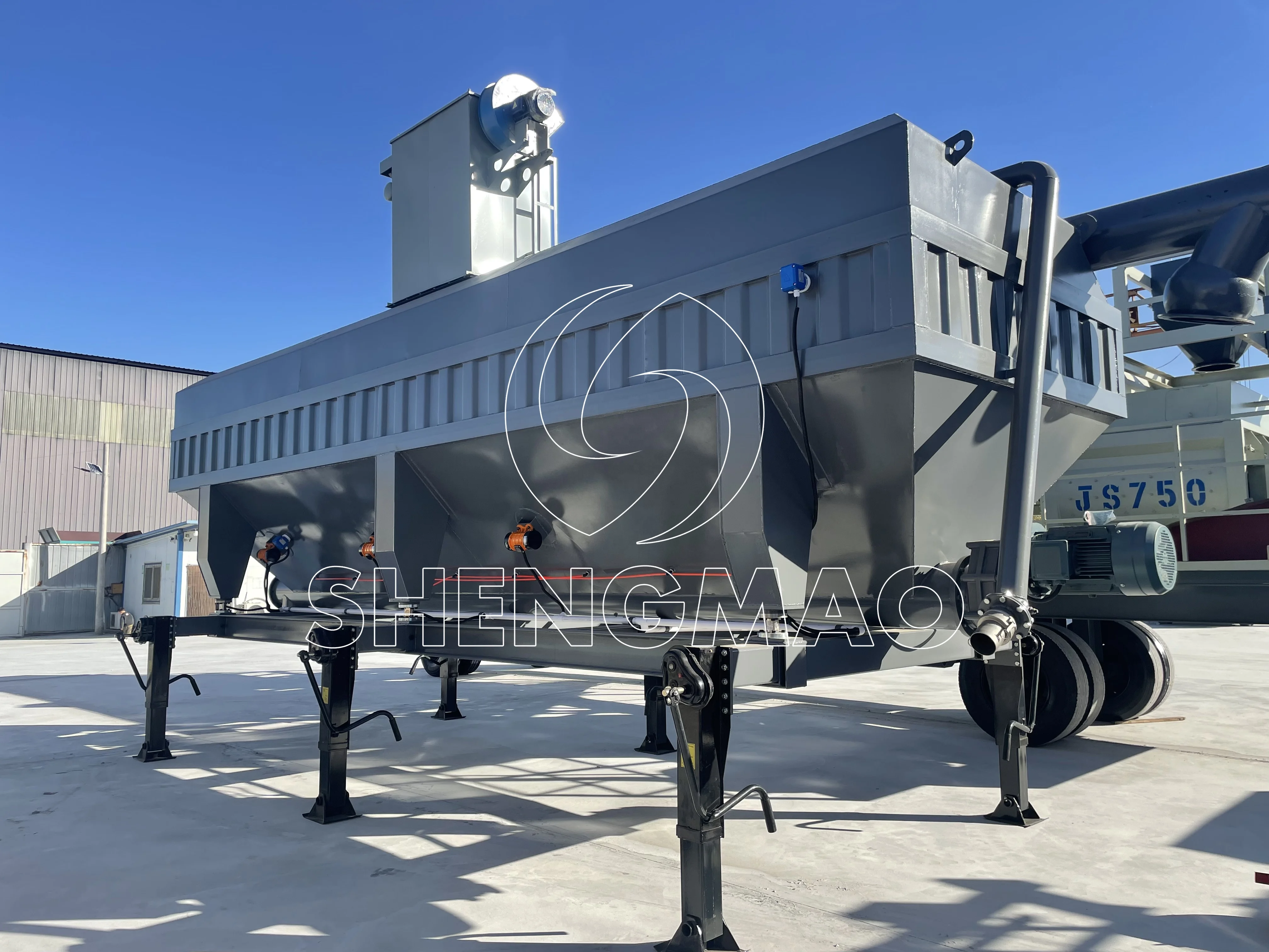 Truck Head Movable Powder Silo With Pulse Dust Collector on Sale ...