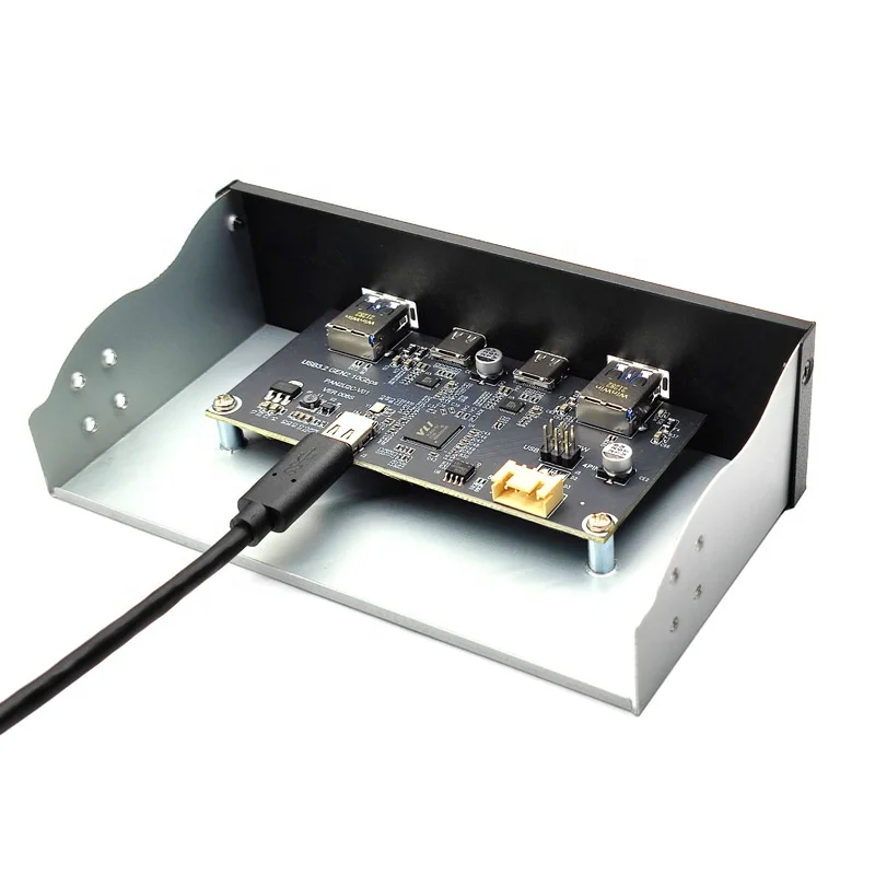 Pc case 5.25 Hdd Bay Front Panel Type-c Type-e(A-KEY) 4 Ports Hub ...