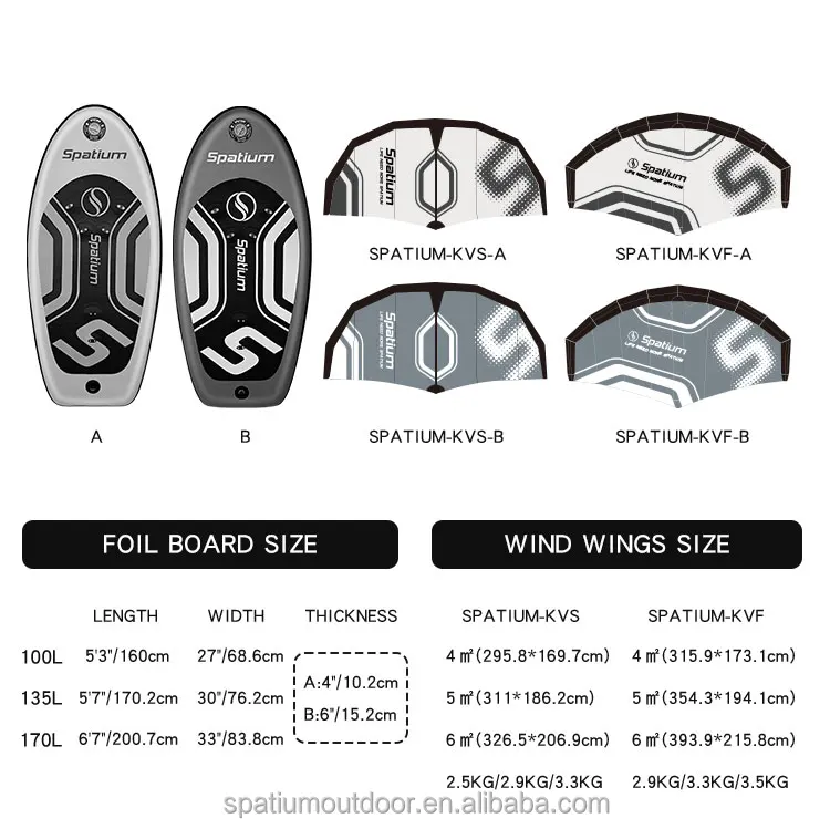 Spatium Hydrofoil Surfboard High Tenacity Ripstop 3-grid Dacron ...