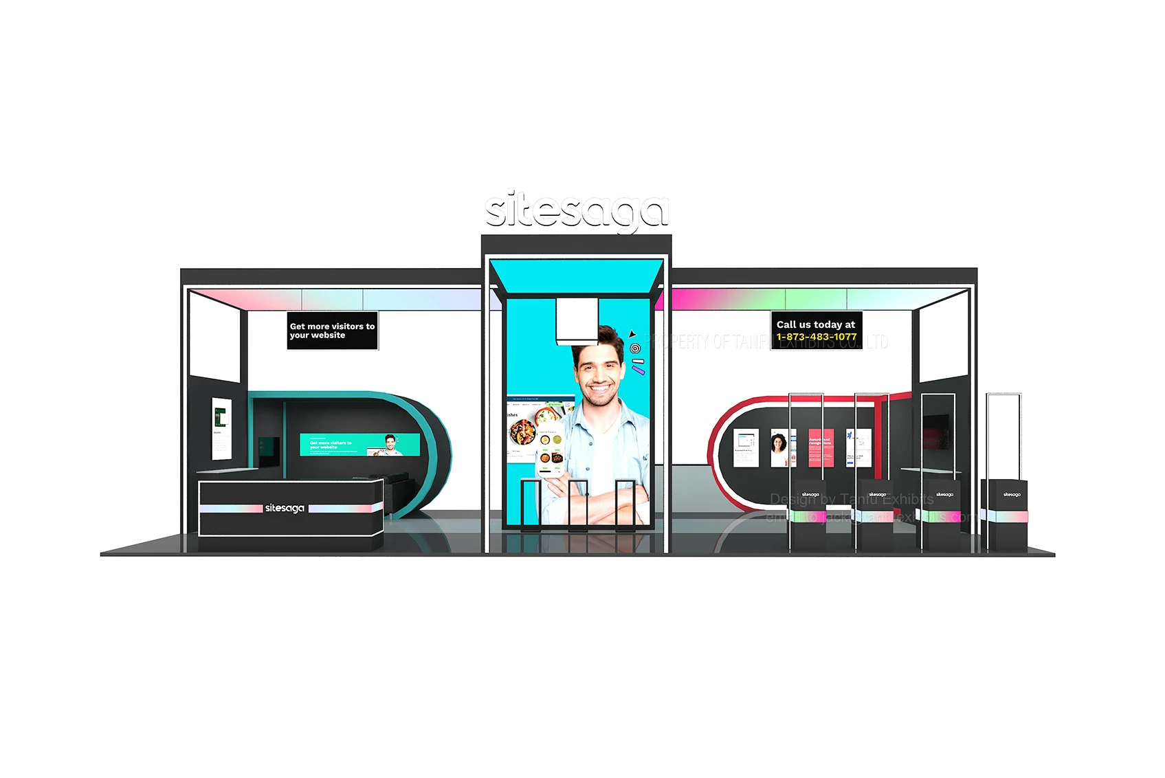 Modular Fabric Clothing Backlit Trade Show Booth Display