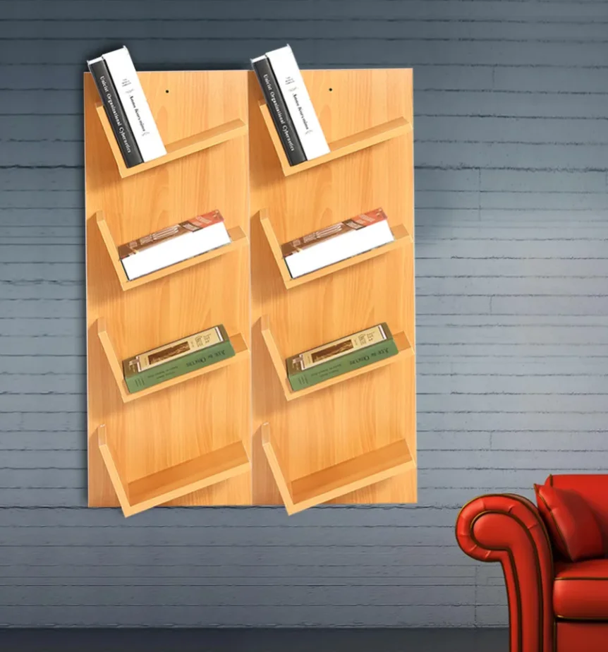 Modern 8-Tier Wall Mounted Book Display Racks - Factory Price & Fast ...