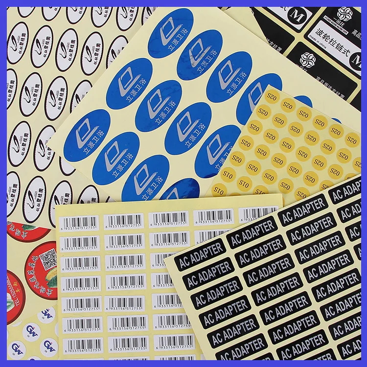 Custom Printed Round Label Stickers Bottles Bags Self-adhesive Labels ...