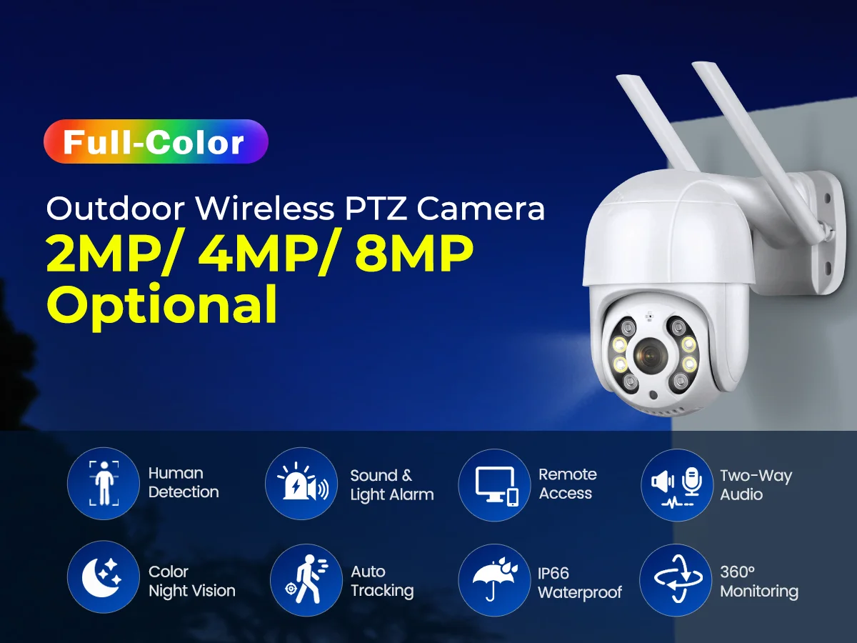 4MP Full HD Intelligent Tracking Camera - Outdoor Security