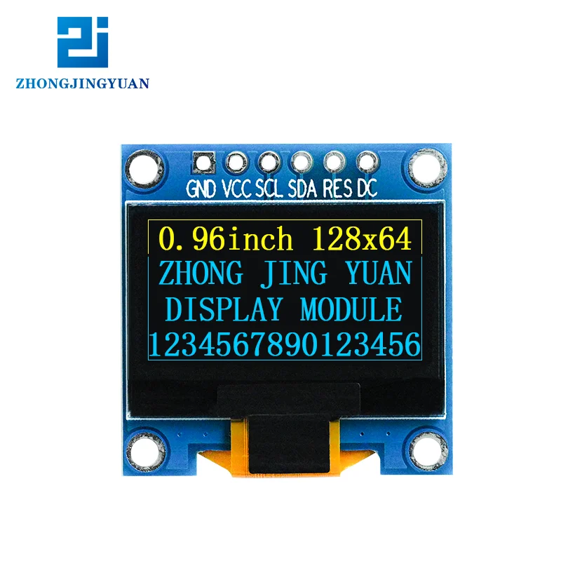 0.96 Inch Oled Display Module 128x64 Driver Ic Is Ssd1315 Spi/iic Interface Monochrome Oled ...