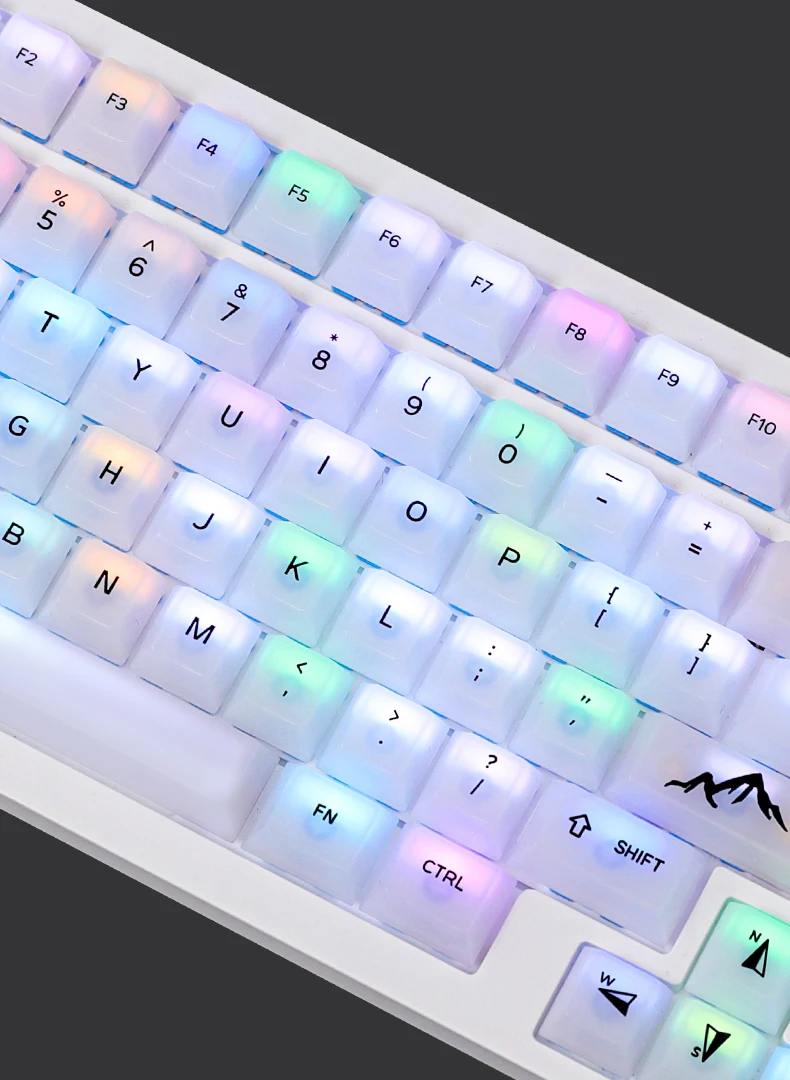 Hzgamer Fog Keycap,Double Shot Ins Style Keycaps For Mechanical Gaming ...