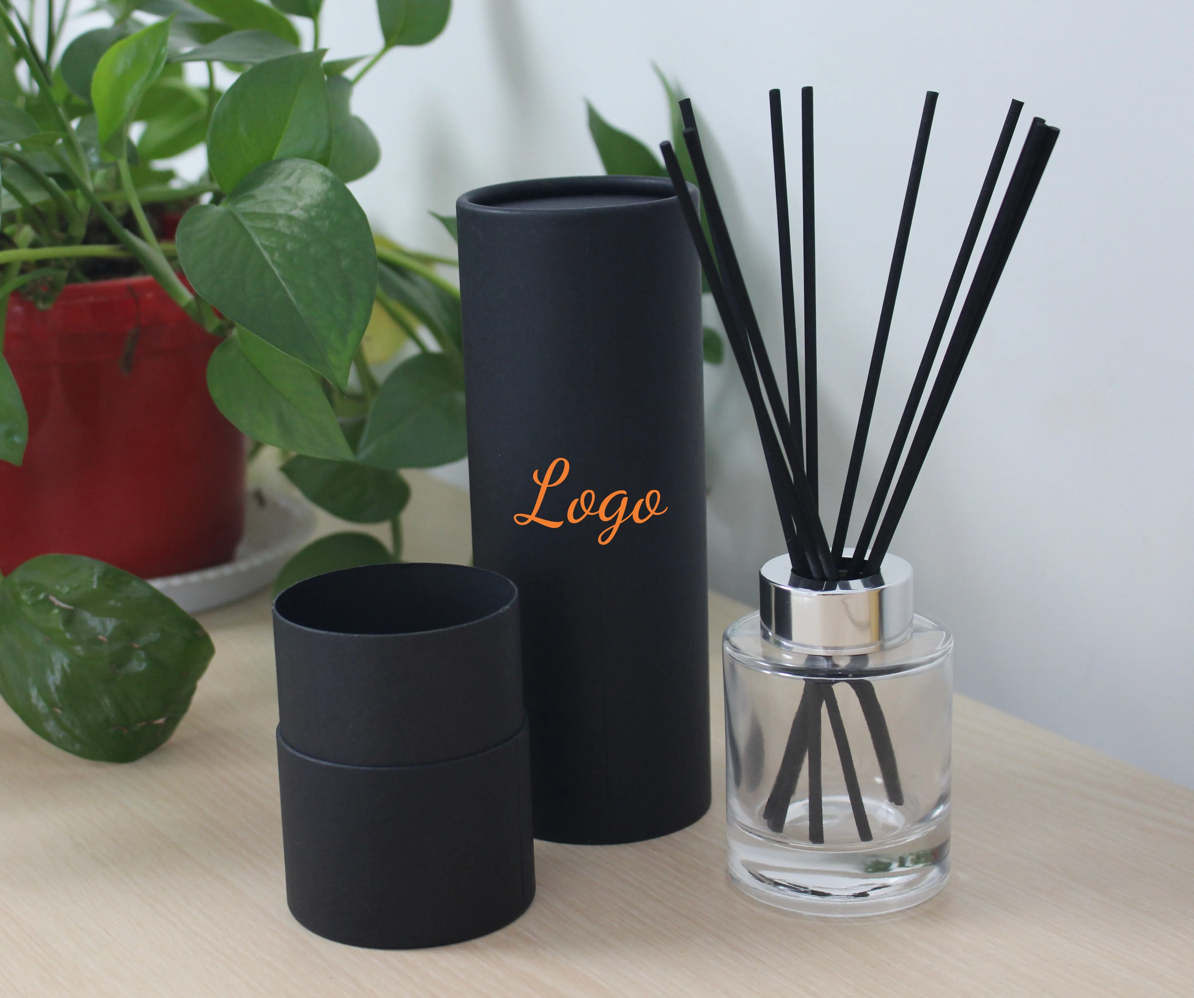 Custom Packaging Box Luxury Reed Diffuser Bottle Unique With Stick Reed ...