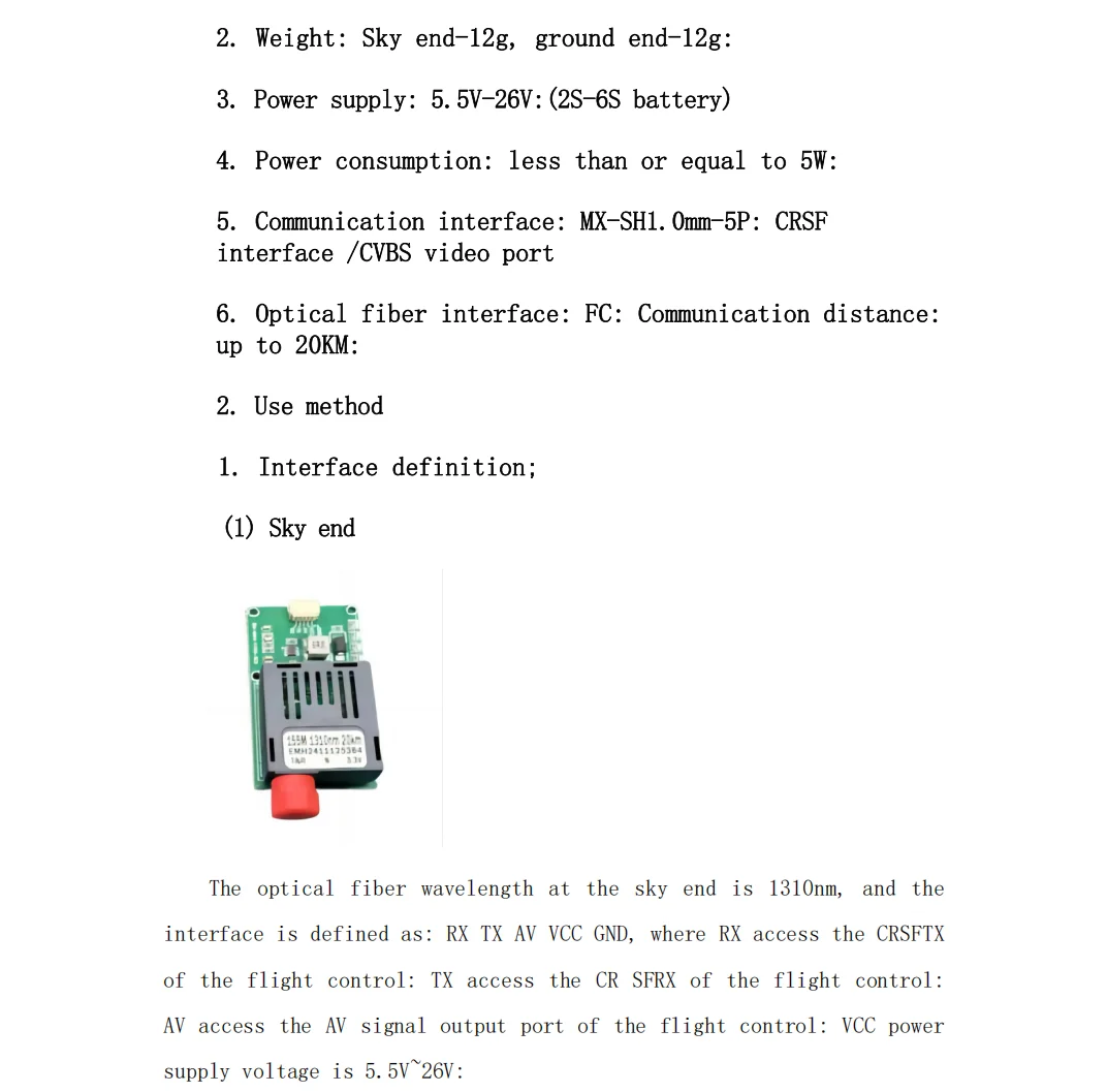 New 20KM 40KM 60KM SFP/SC/FC/LC/ST Interface UART/TTL/SBUS to Fiber Optical Terminal Equipment ...