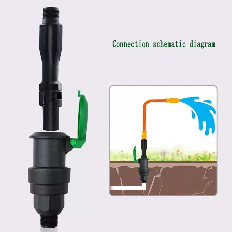 Garden Irrigation Water Intake Valve Plastic Water Quick Coupling Valve ...