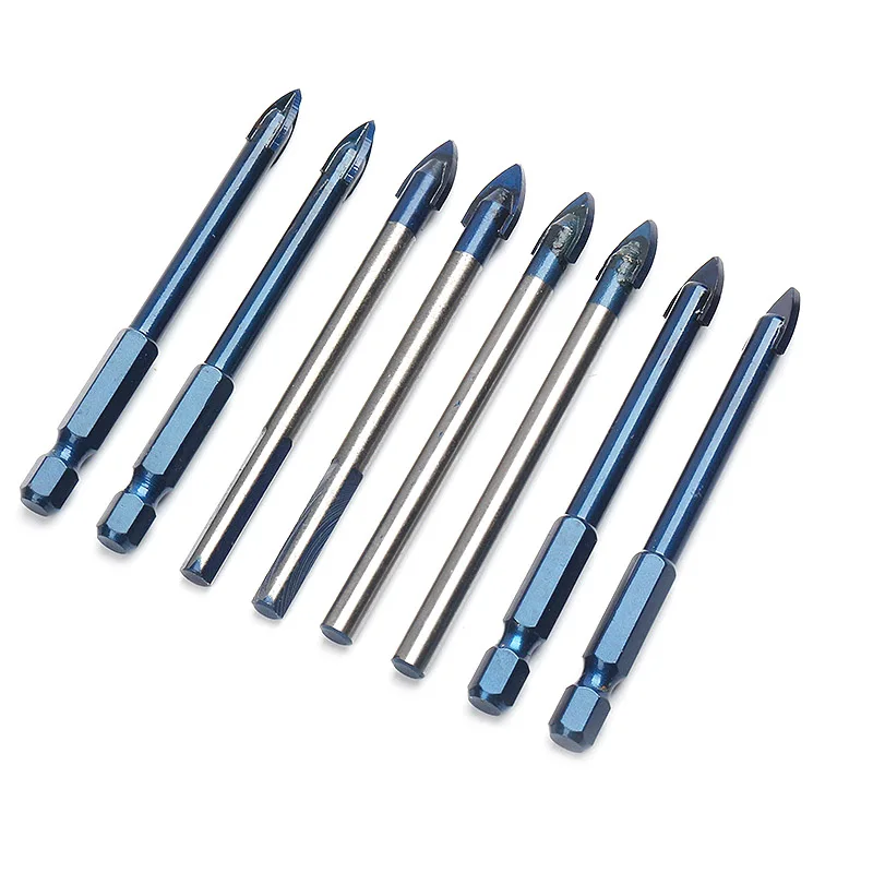 Customizable Cross Carbide Tips Drill Bits For Glass Tile Ceramic Alloy ...