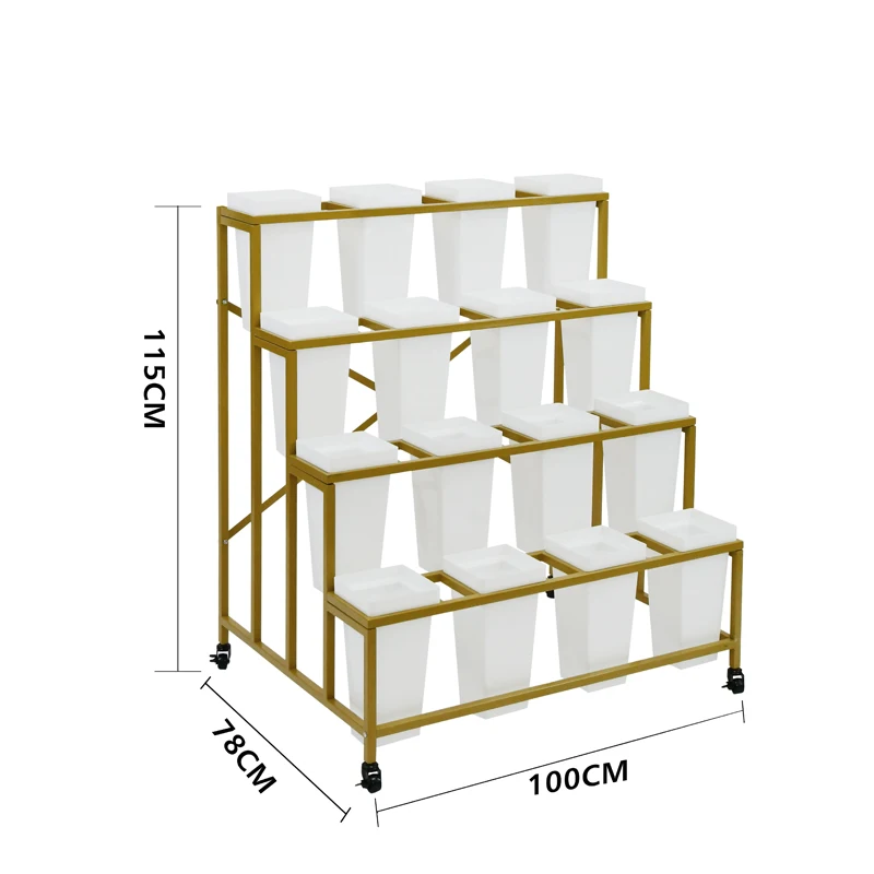 Flower Shop Flower Display Stand - 4 Layer Decorative Rack