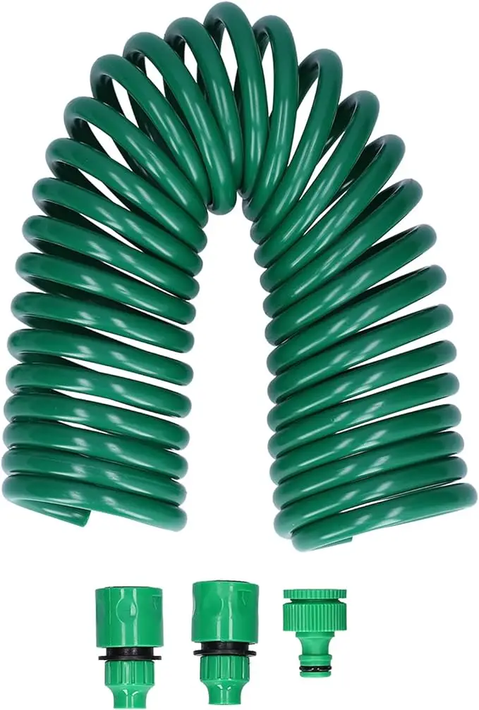Retractable EVA Recoil Garden Tool Hose Spring Watering EVA Coil Hose ...