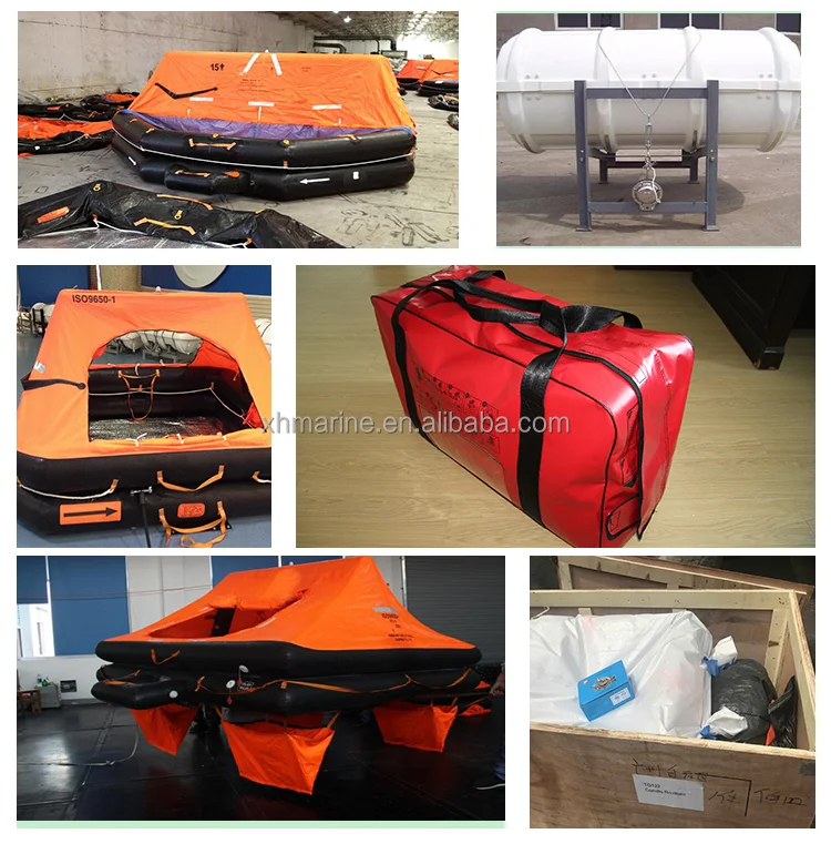 SOLAS Throw Overboard Inflatable Life Raft With Fiberglass FRP Hard ...