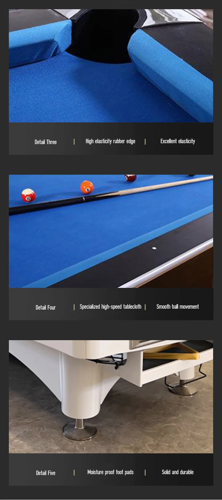 Six Generation Fancy Nine Ball Billiards Table, Table Tennis Game ...