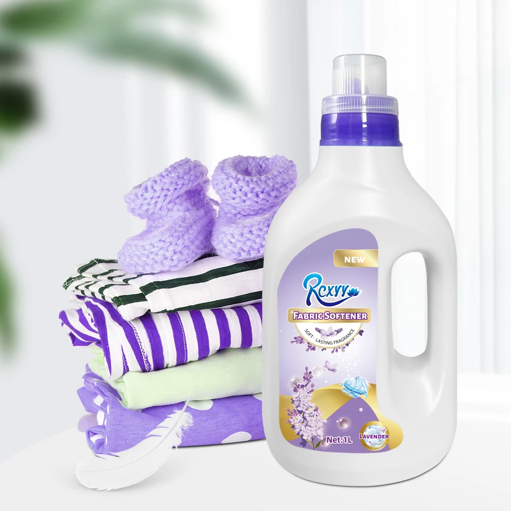 1l Clothing Care Agent Fabric Softener Detergent Set Anti-static Refreshing Fresh Lavender ...