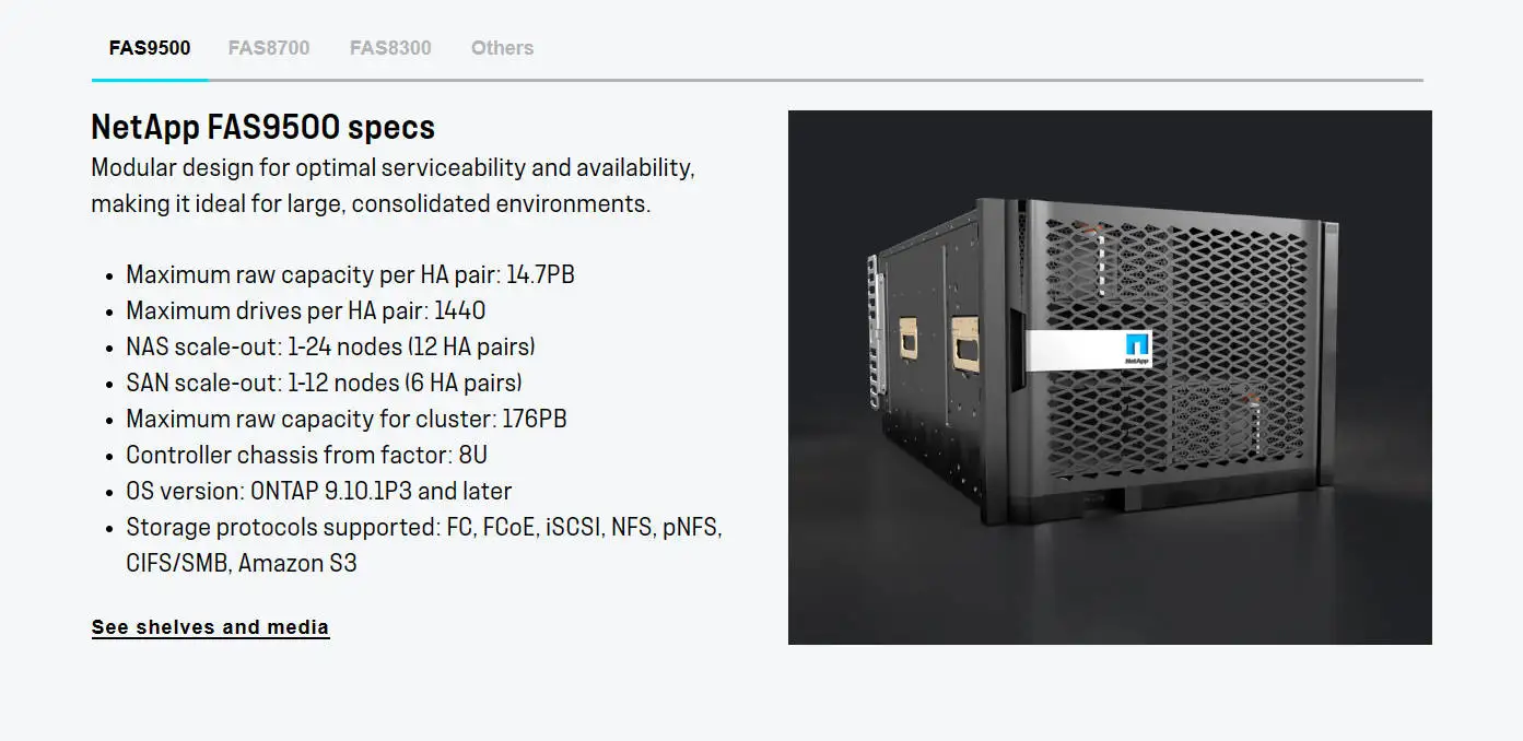 High Quality Fas9500 Netapp Fas Series 8u Hybrid Flash Nas Networking Data Storage - Buy Netapp ...