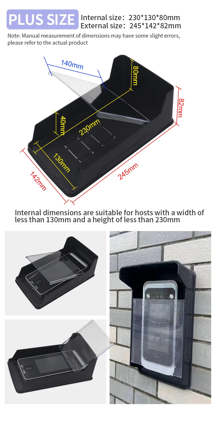 Waterproof Fingerprint Attendance Machine with Temperature Measurement