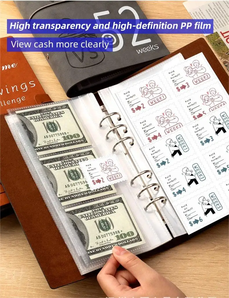 52 Weeks Money Saving Challenge Binder For Couple Money Saving Binder ...